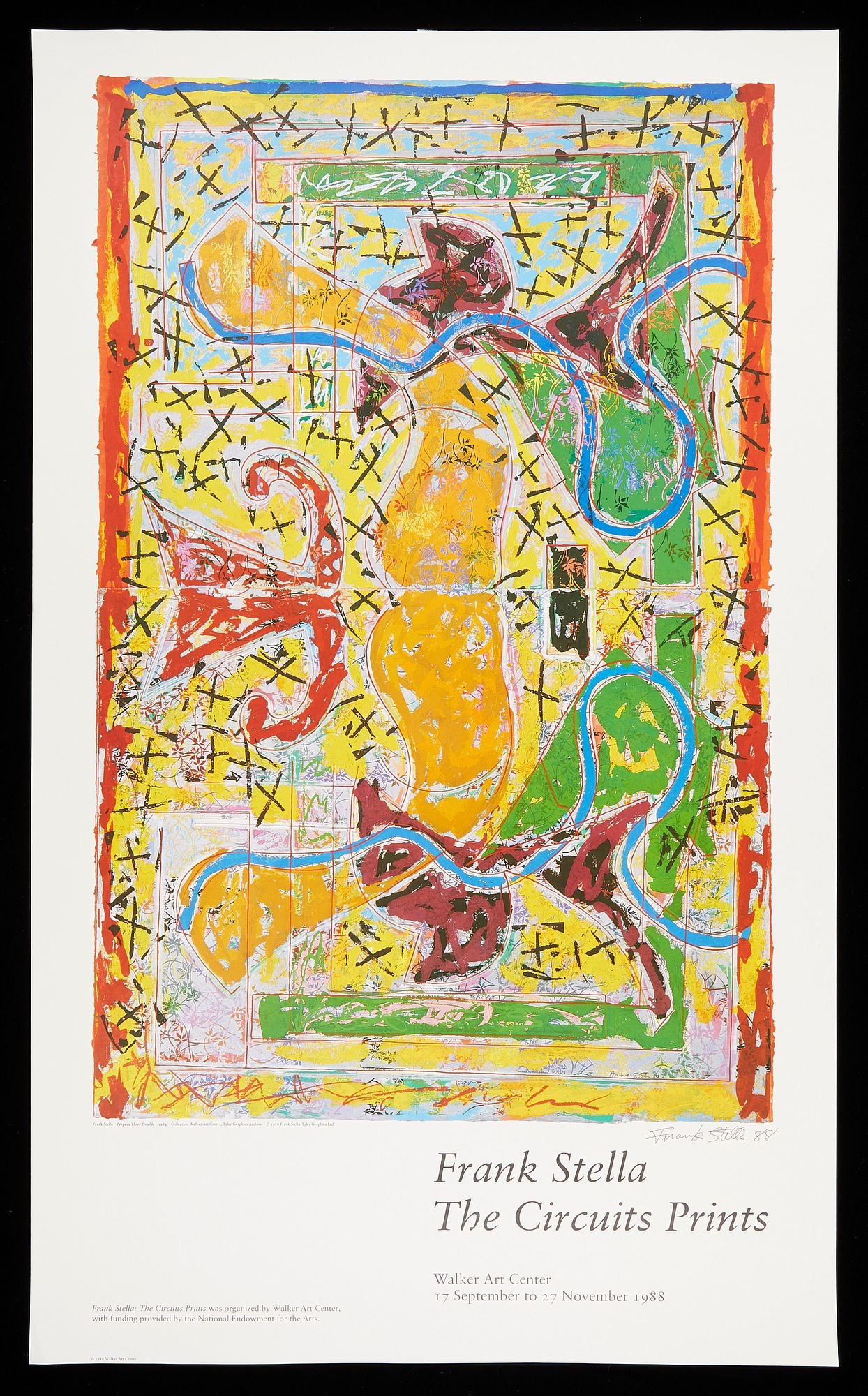 Frank Stella | Frank Stella Signed Walker Exhibition Poster 1988 ...