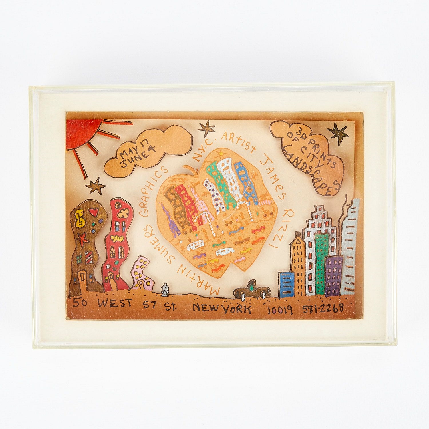 James Rizzi | James Rizzi NYC Landscape 3D Mixed Media | MutualArt