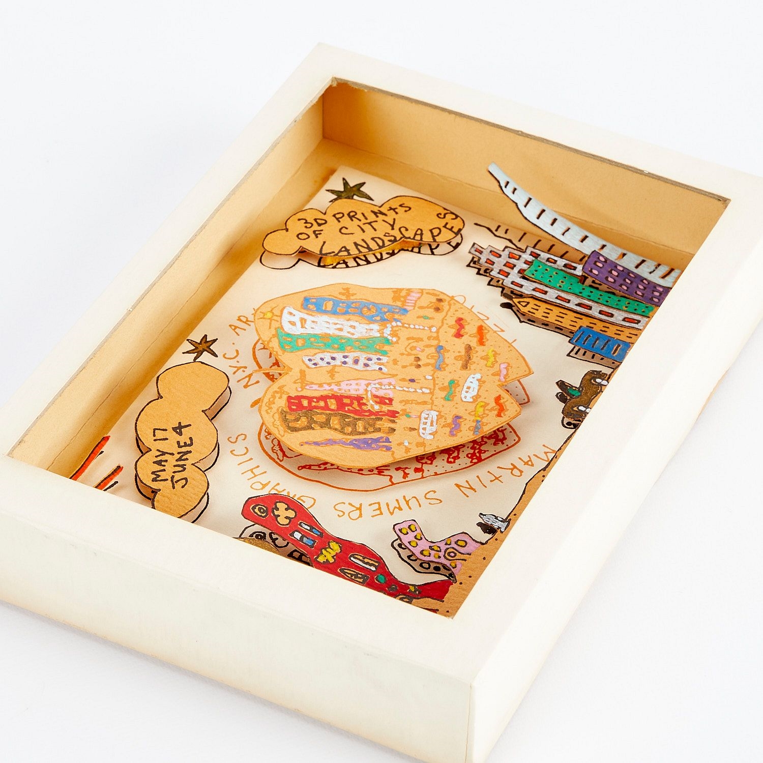 James Rizzi | James Rizzi NYC Landscape 3D Mixed Media | MutualArt