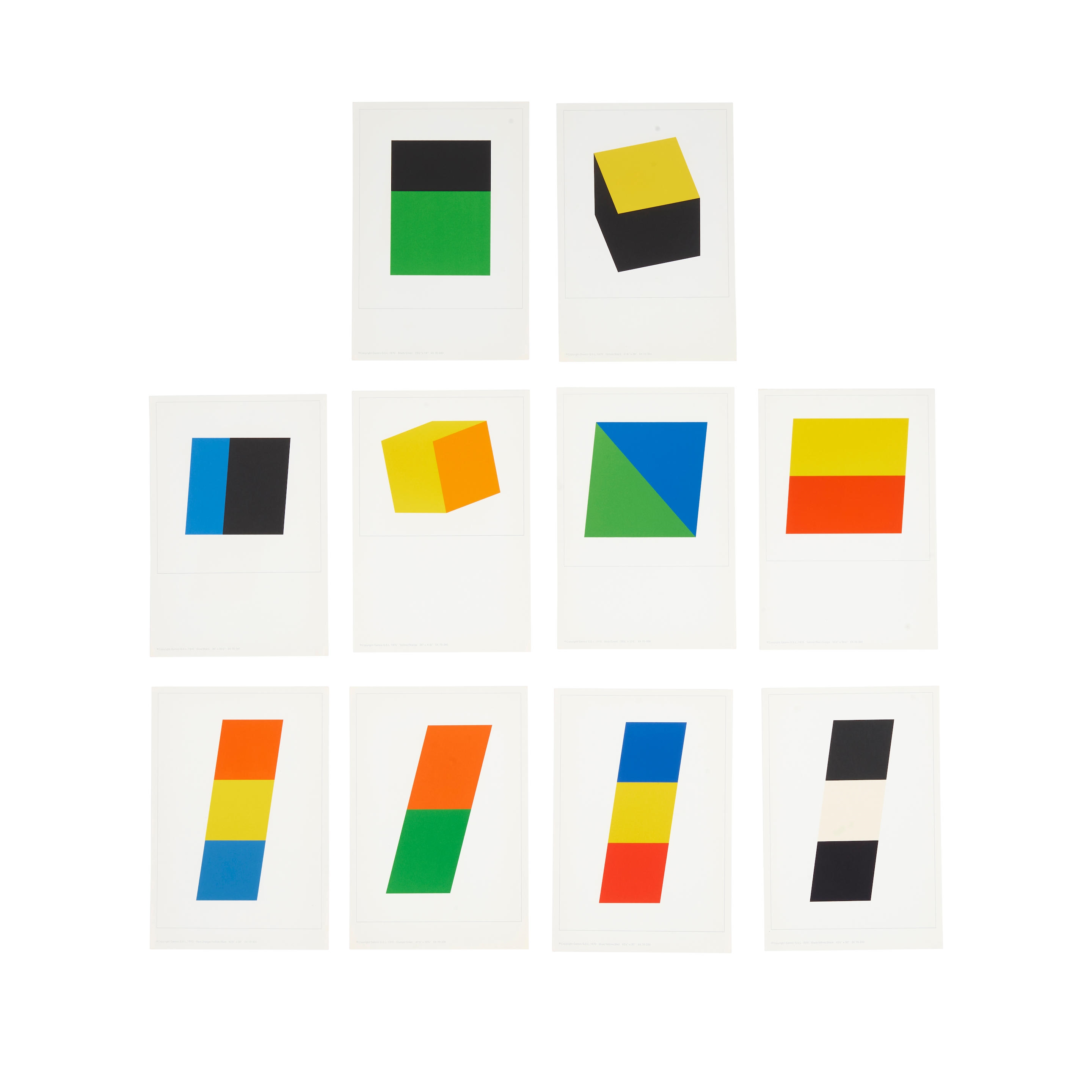 Ellsworth Kelly | Ten Lithographs Sample Portfolio (1970) | MutualArt