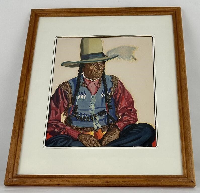 Winold Reiss | Two Guns White Calf | MutualArt