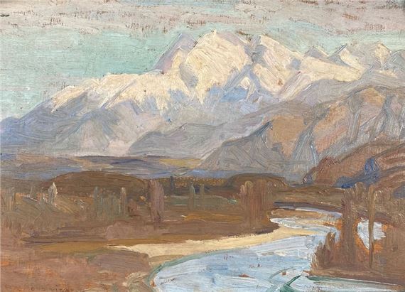 Raymond Virac | Mountain landscape, 1928 (1928) | MutualArt