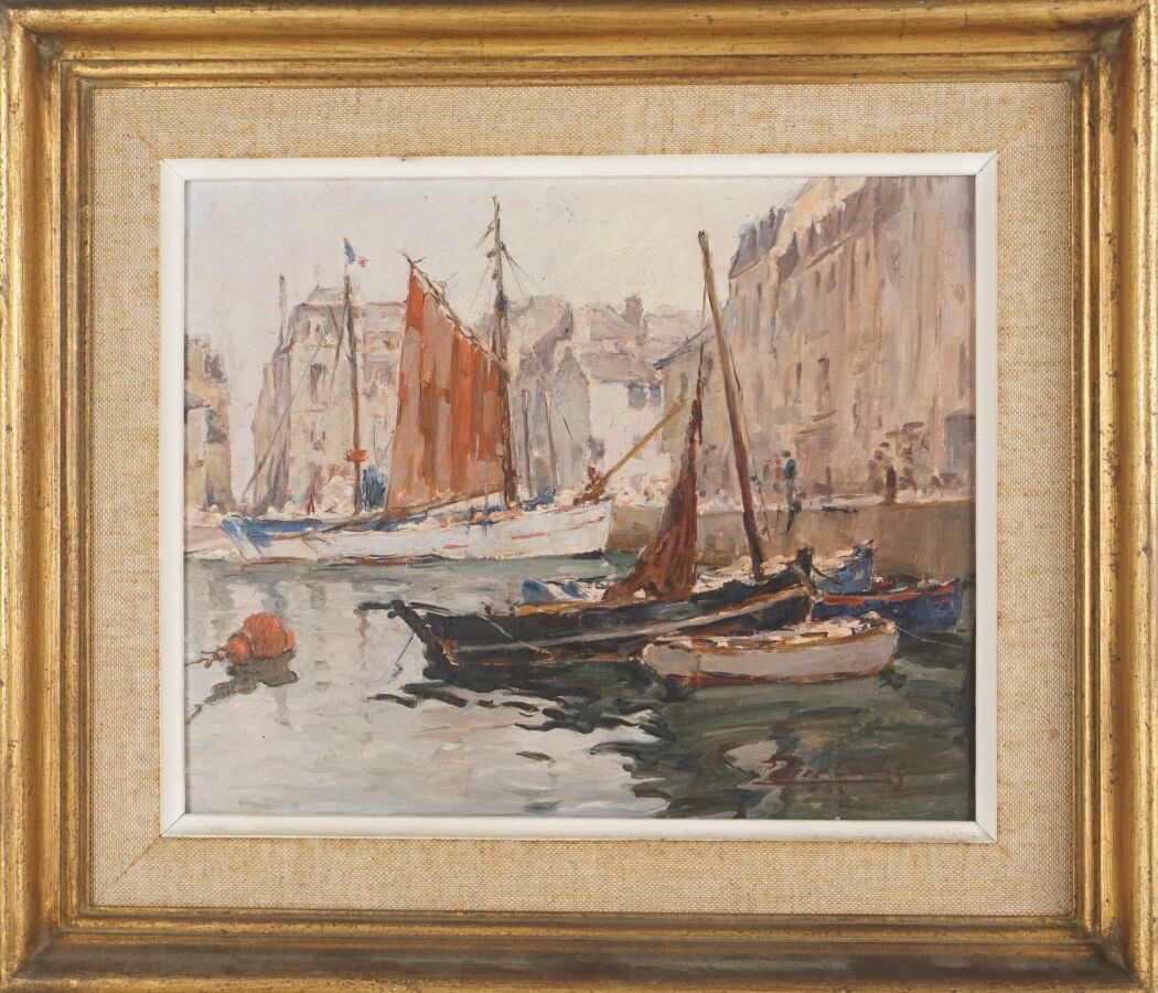 Pierre-Louis Cadre | Bateaux au port | MutualArt