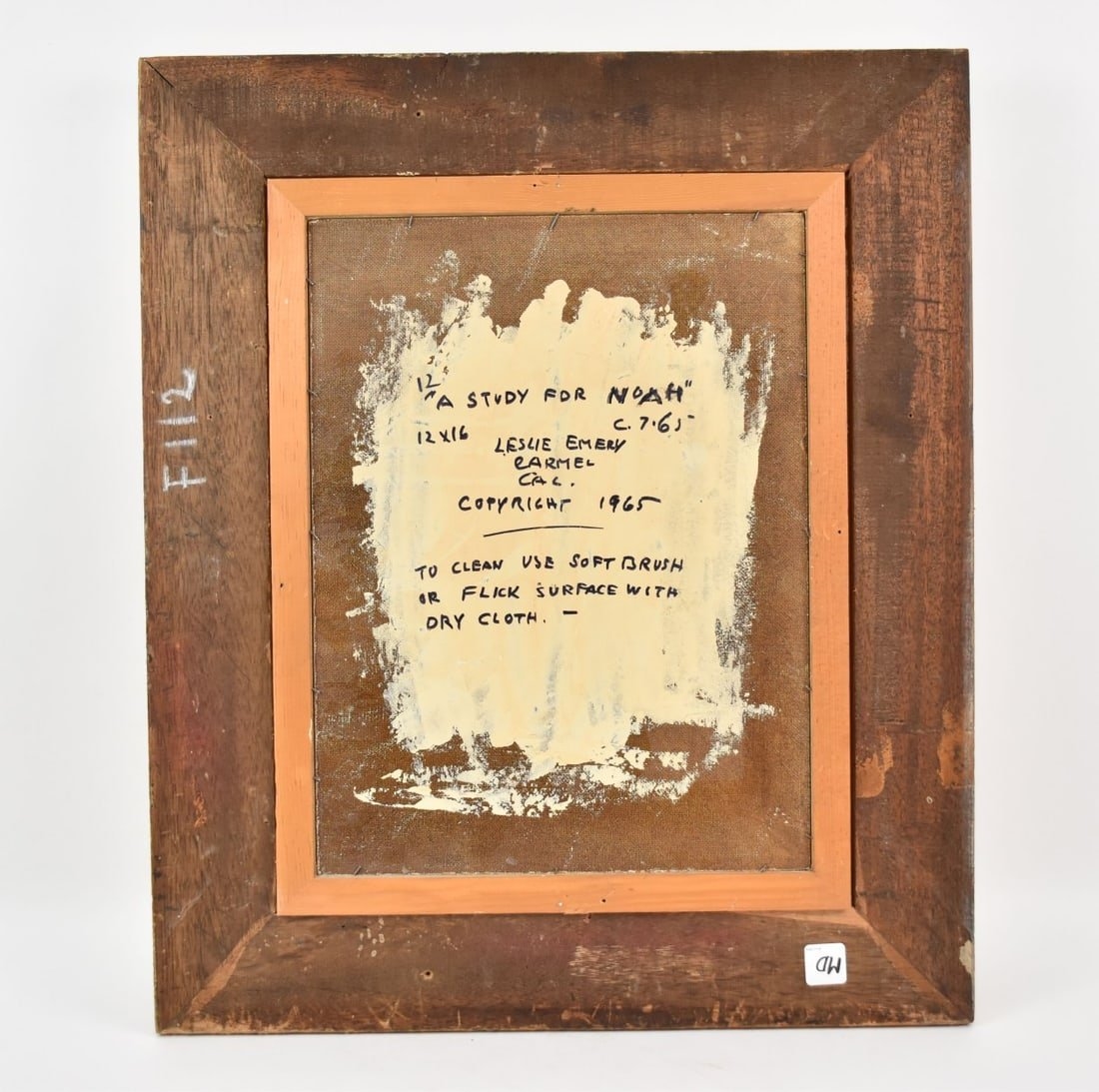 Leslie Emery | Surrealistic Biblical Painting of Noah (1965) | MutualArt