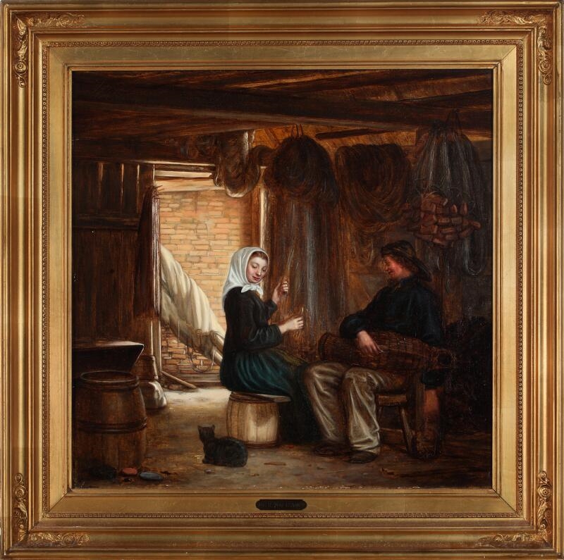 Christian Rudolf Vogelsang | Interior from a fisherman's house (1872 ...