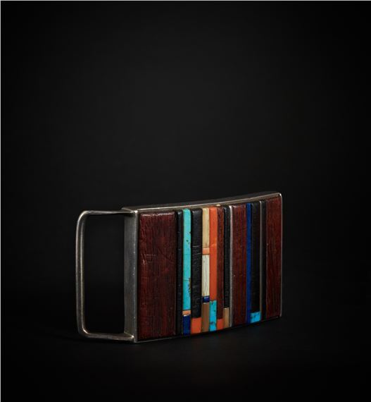 Charles Loloma | Inlaid Belt Buckle by Charles Loloma (Hopi, -1999 ...