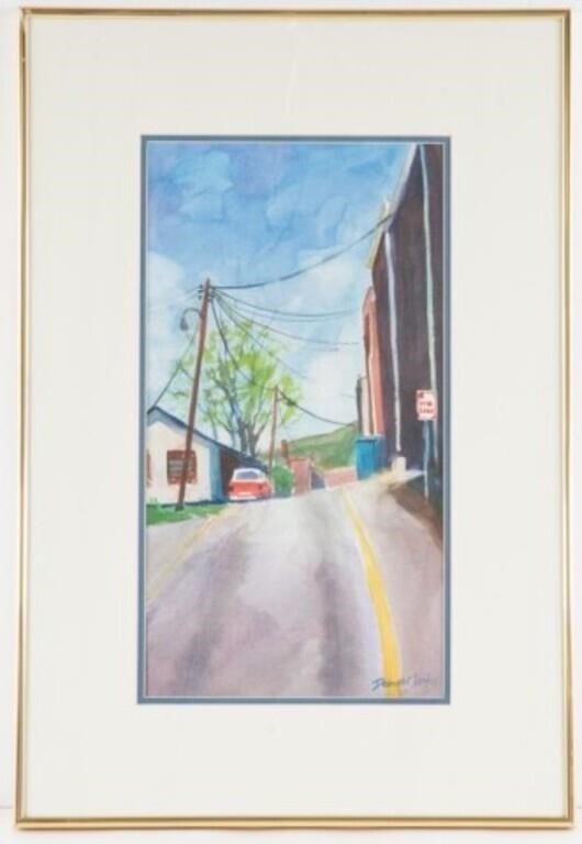 Deborah Jacobs Purves | Southern watercolor on paper depicting a ...