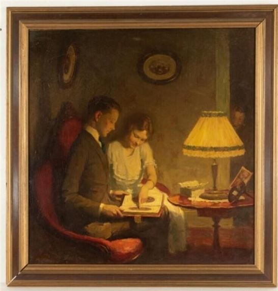Worth Brehm | Charming early 20th century painting depicting a little ...