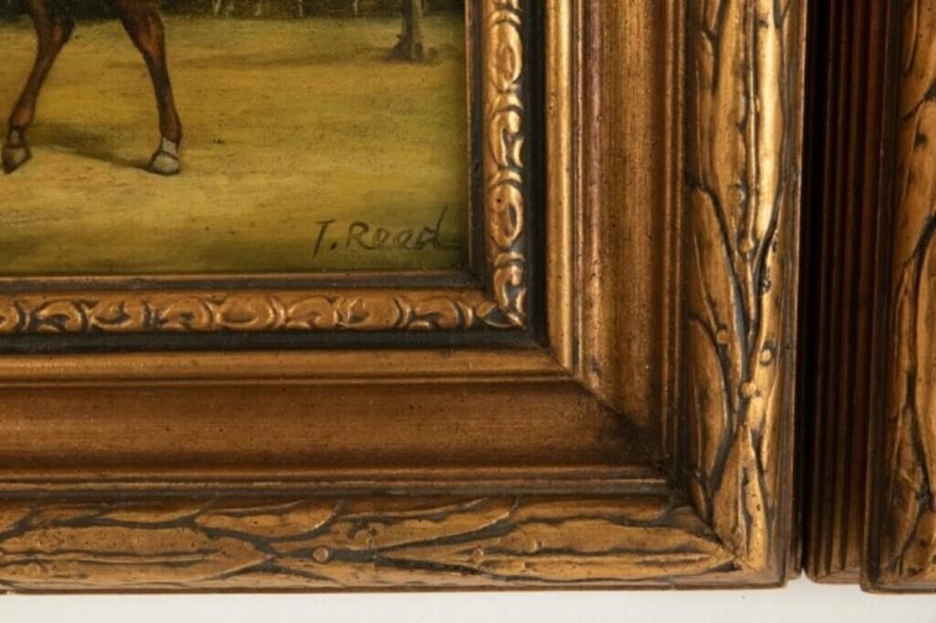 T. Reed | Pair of Horse Paintings | MutualArt