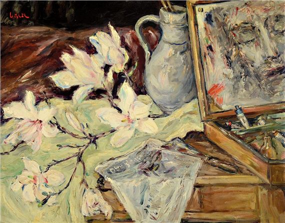 Gustav Gulde | still life with jug | MutualArt