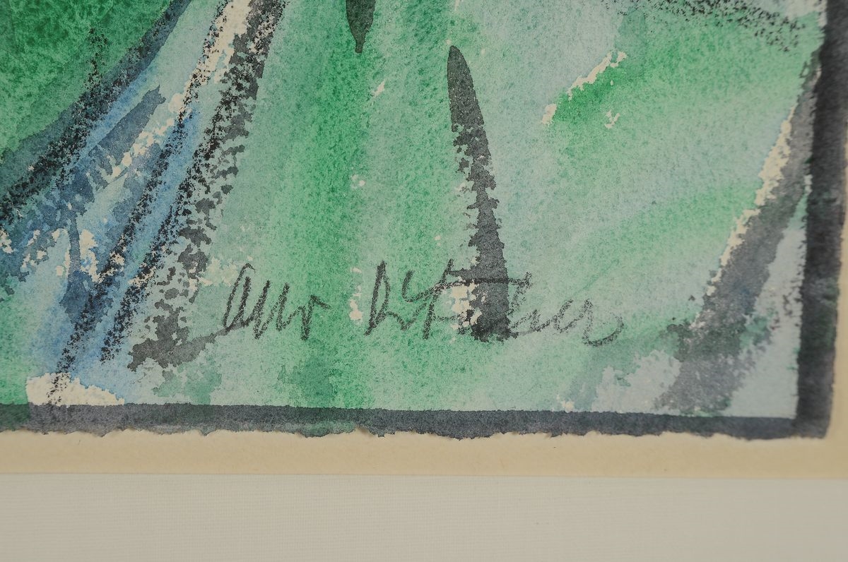 Otto Ditscher | park landscape with a striking fountain | MutualArt