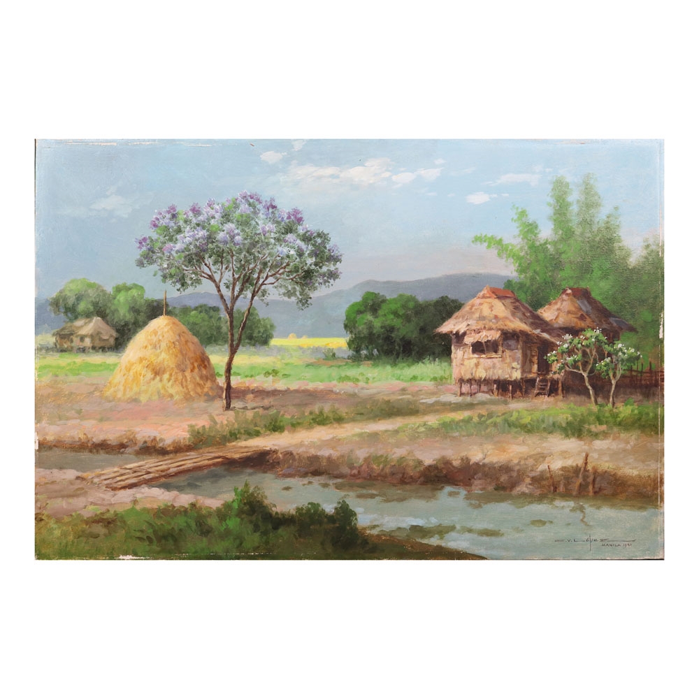 Crispin Villafuerte Lopez | Barrio Scene (1961) | MutualArt
