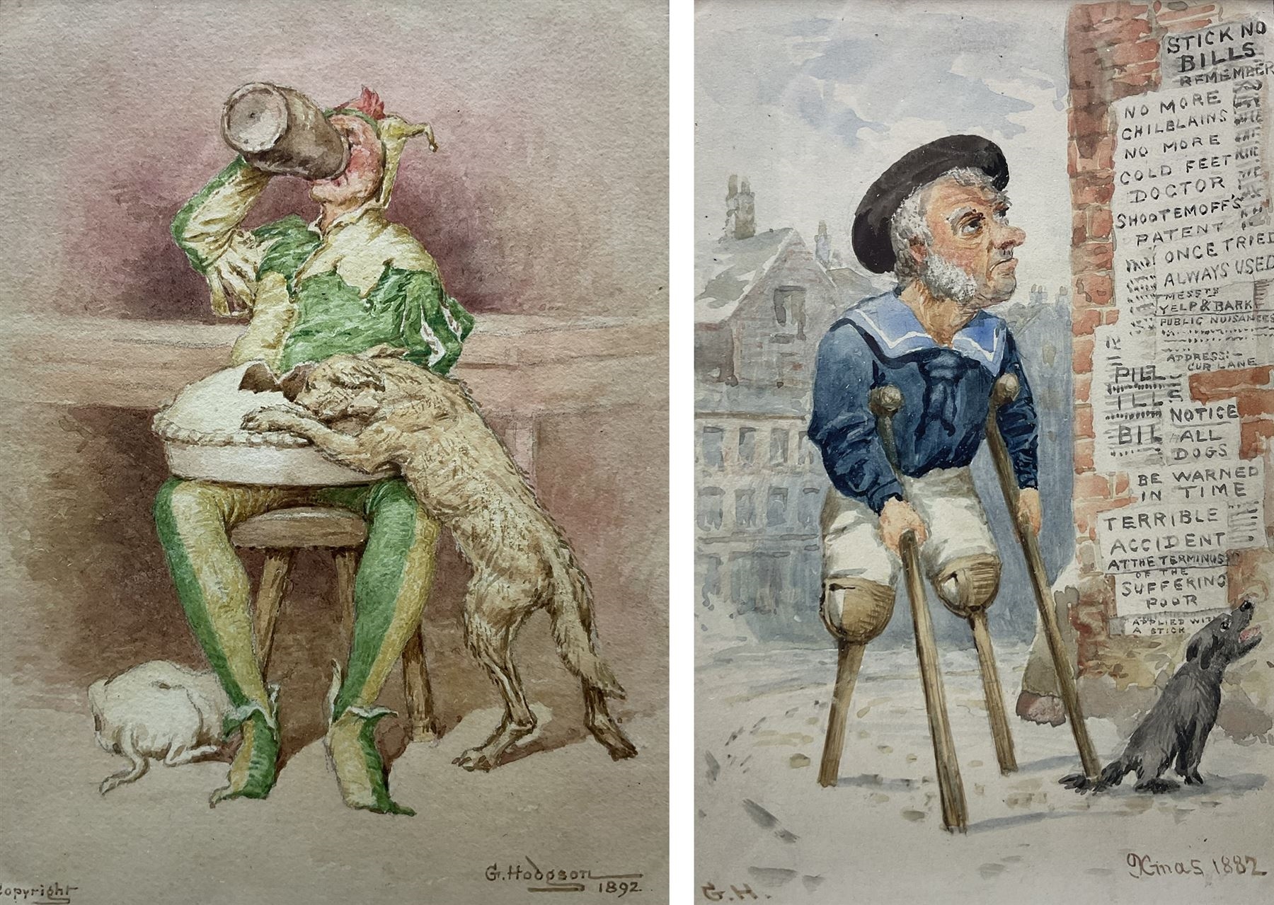 George Hodgson | The Jester and The Veteran (1892) | MutualArt