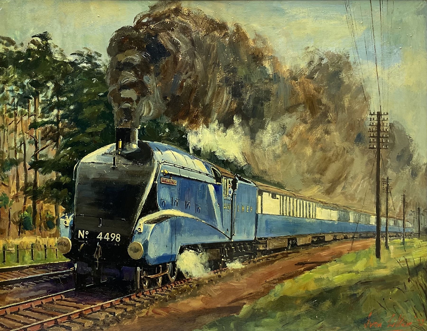 Ivan Lilley | Sir Nigel Gresley hauling the Coronation circa 1938 ...