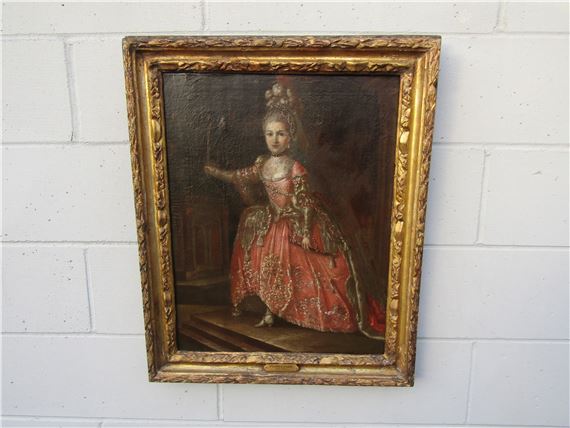 Pietro Longhi | Portrait of a dwarf female opera singer (Clorinda ...