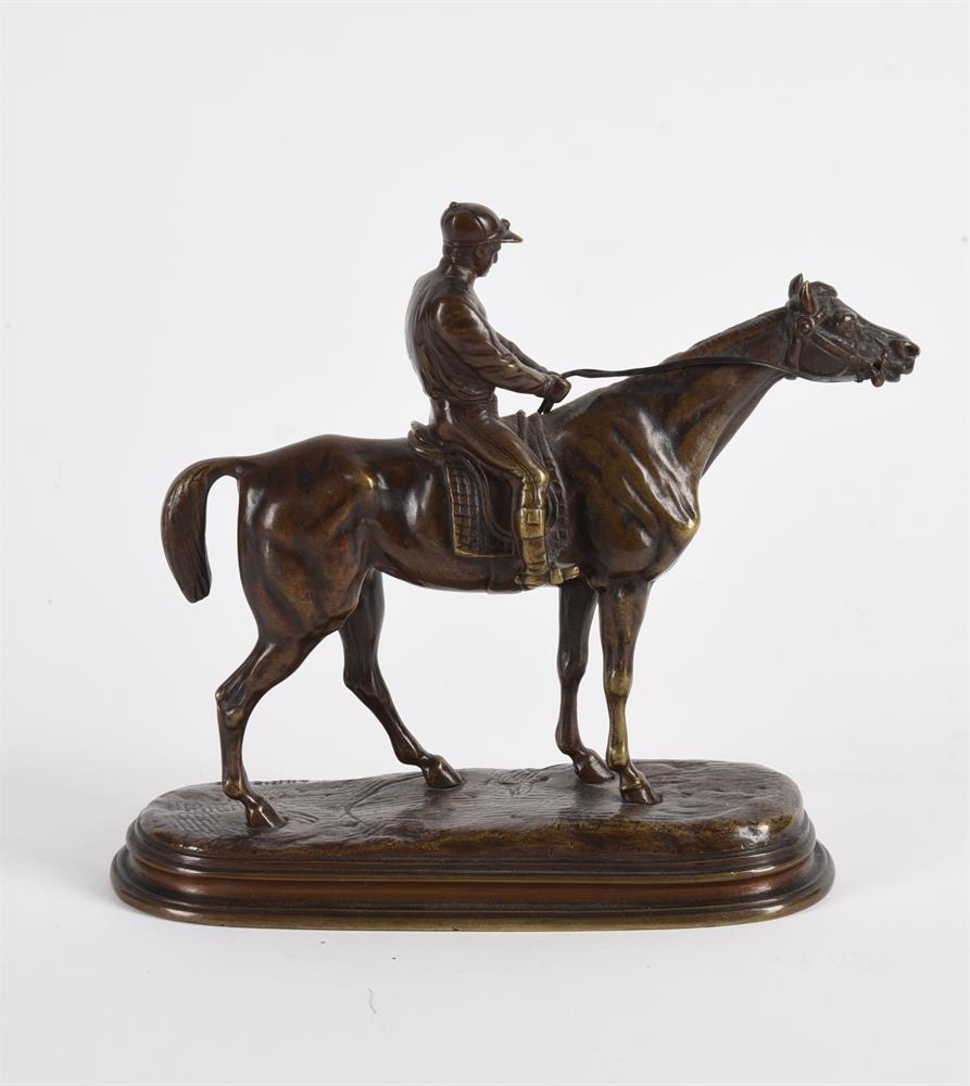 Paul Edouard Delabrierre | A BRONZE MODEL OF A HORSE AND JOCKEY 20TH ...