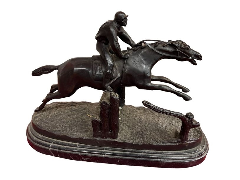 Paul Louis Émile Loiseau-Rousseau | Jockey et son cheval au saut d ...