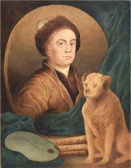 William Hogarth | Self-portrait with Trump | MutualArt