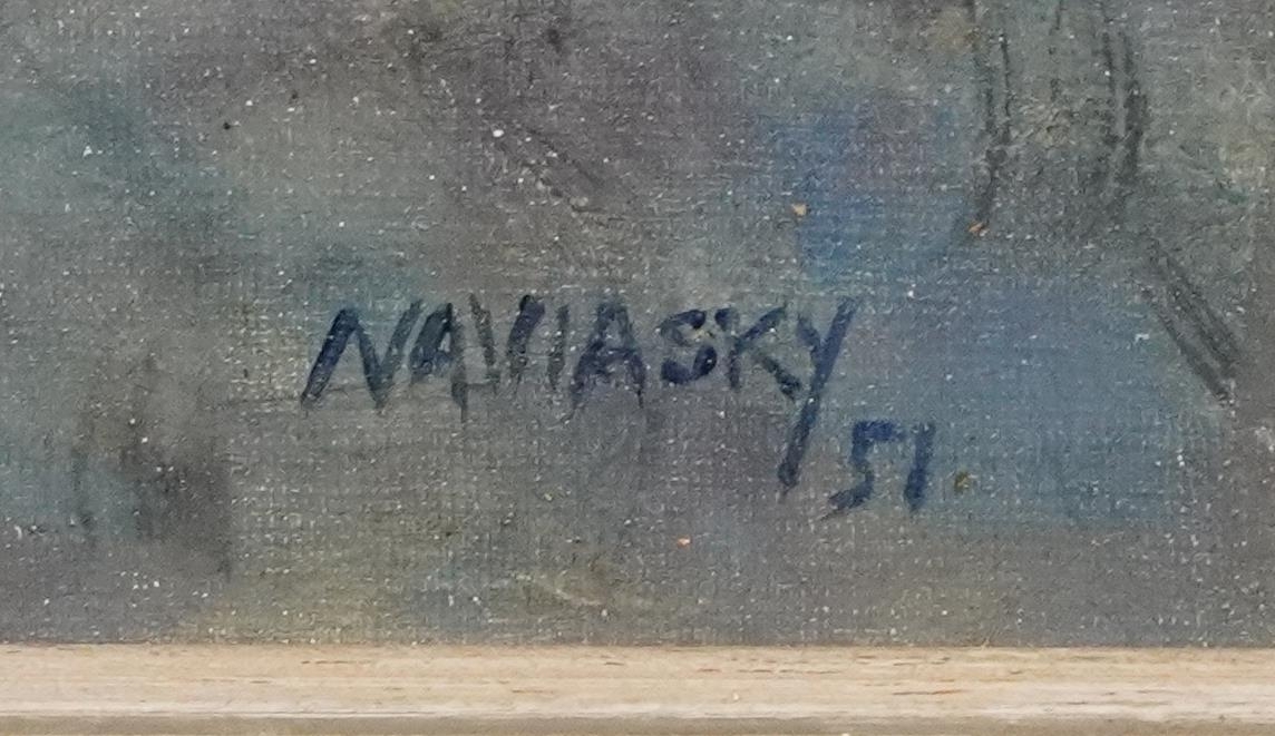 Philip Naviasky | Street scene at dusk | MutualArt