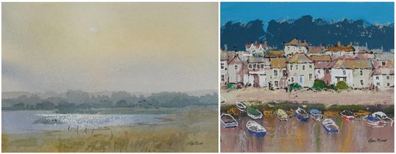 Alan Oliver | Mousehole Harbour Cottages and one other | MutualArt