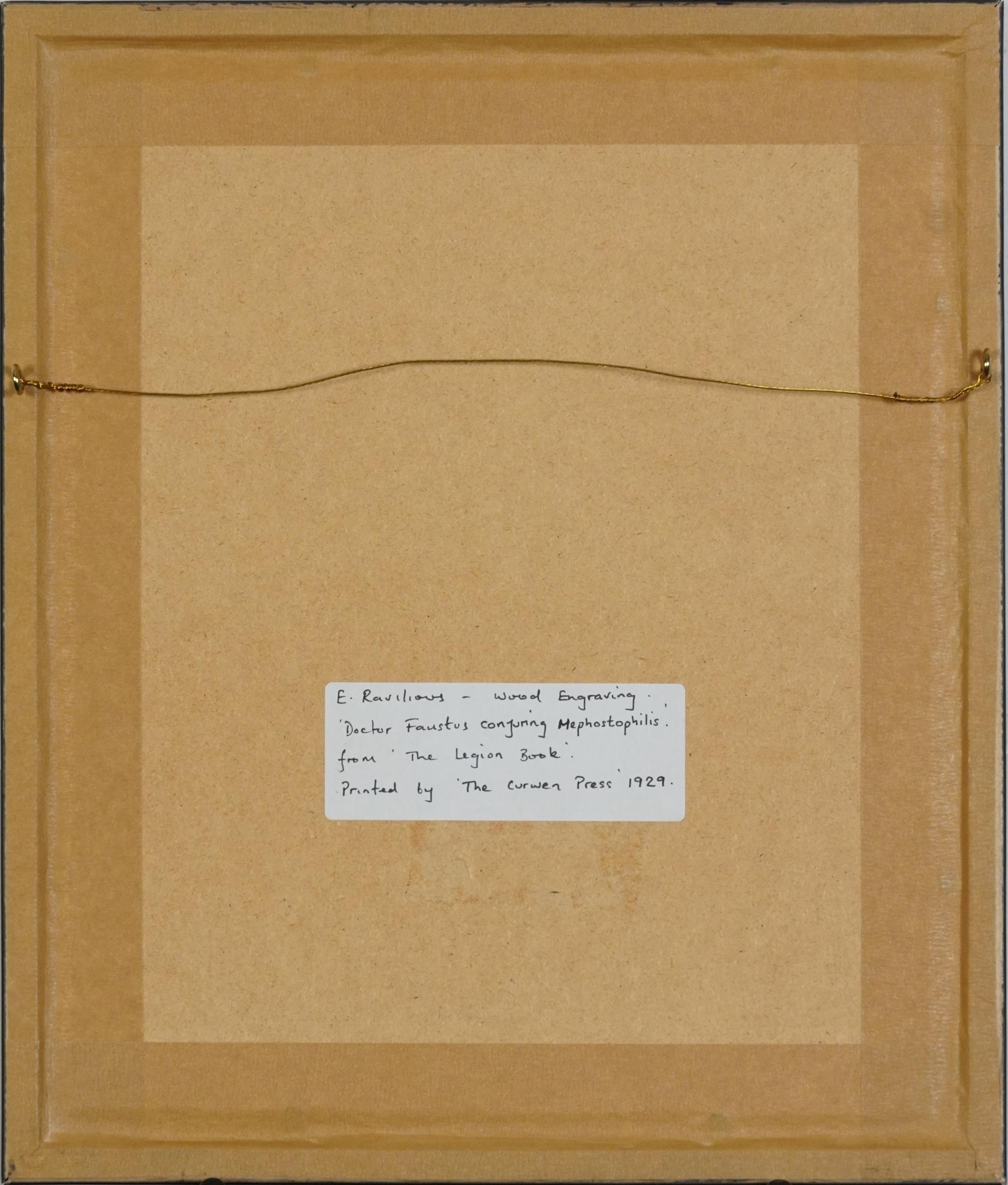 Eric Ravilious | Doctor Faustus conjuring Mephostophilis (1929) | MutualArt