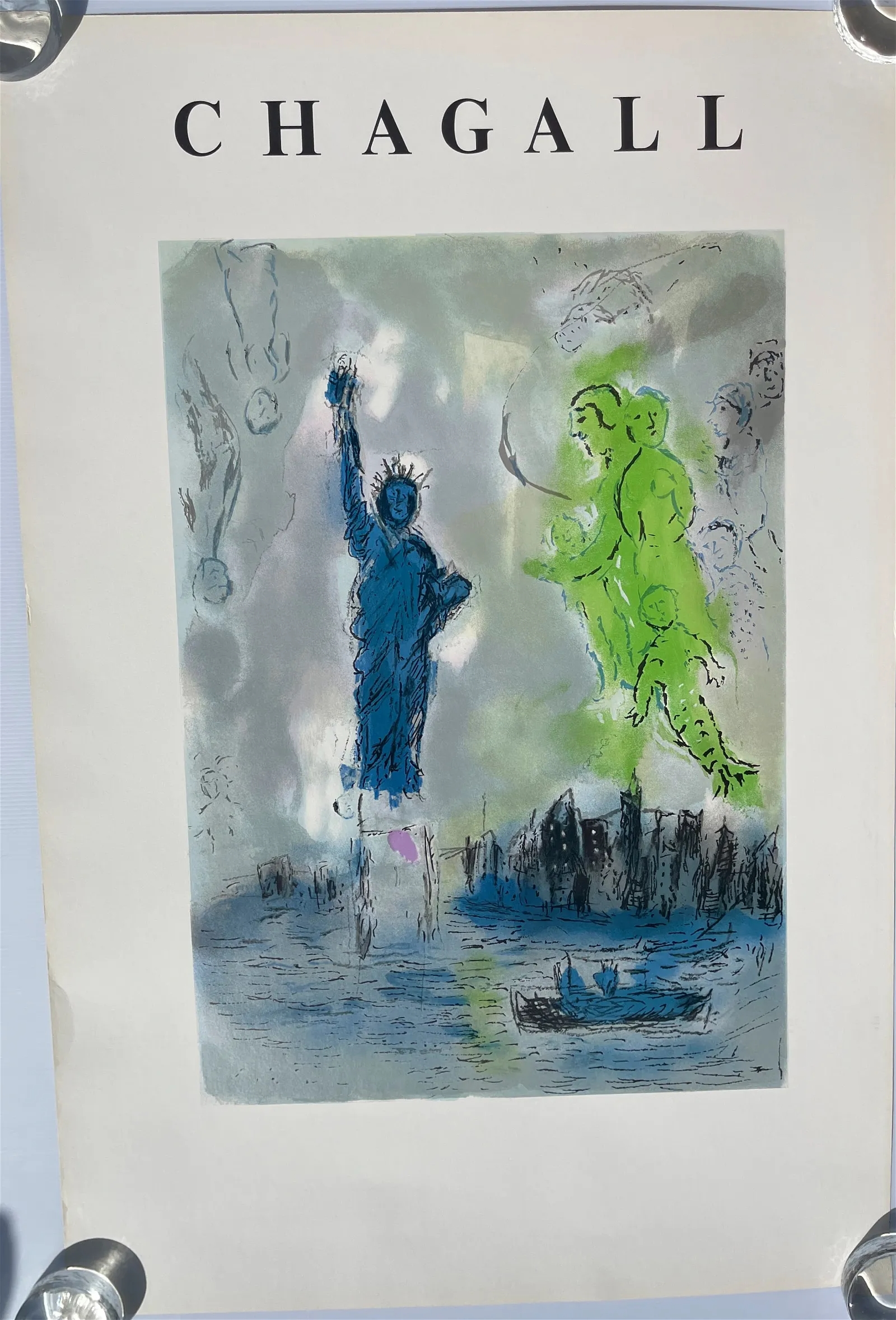 Marc Chagall | STATUE OF LIBERTY NEW YORK | MutualArt