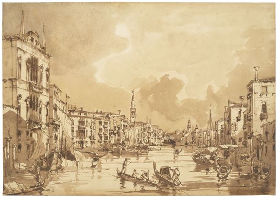 Jules Romain Joyant | The Grand Canal in Venice, looking towards the ...