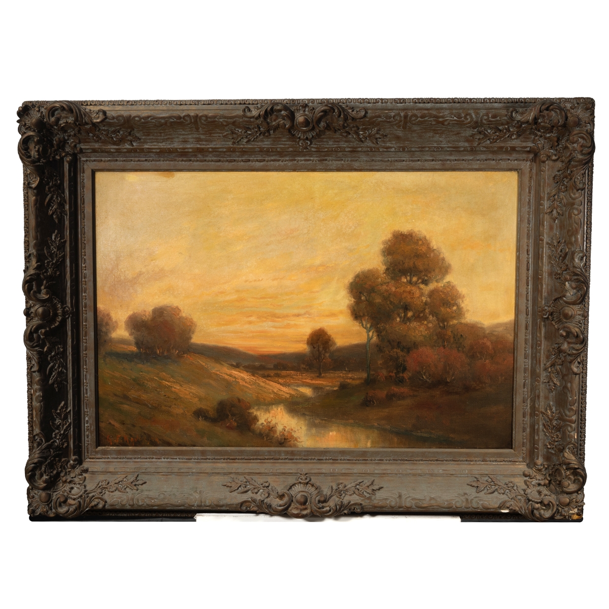 George F. Kaumeyer | Stream Landscape (1856) | MutualArt