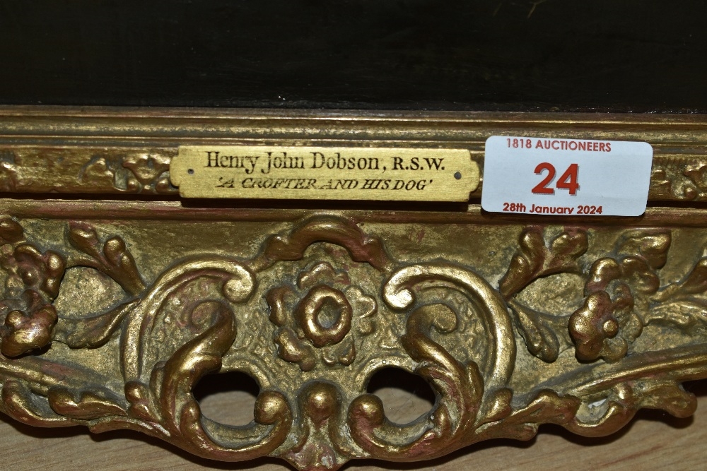 Henry John Dobson | A Crofter And His Dog | MutualArt