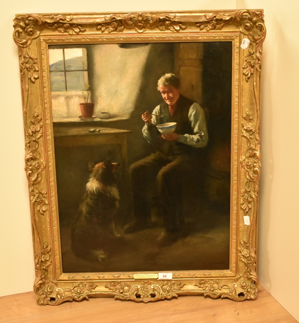 Henry John Dobson | A Crofter And His Dog | MutualArt
