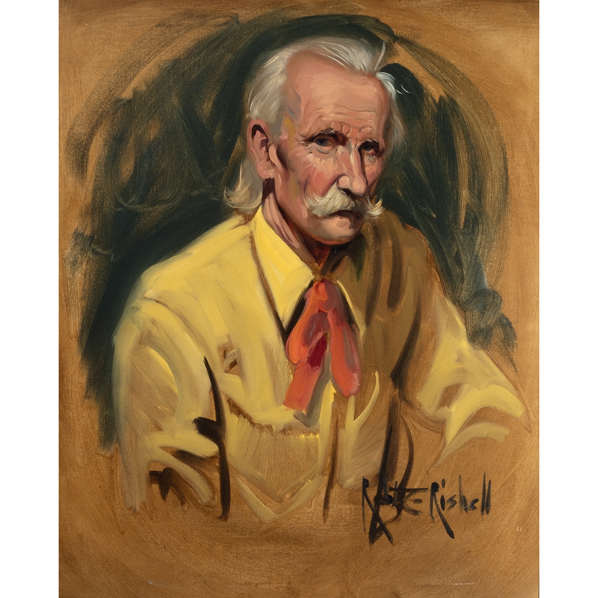 Robert Rishell | Portrait of Man in Yellow (1917) | MutualArt