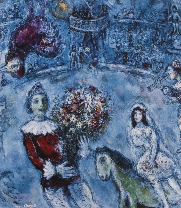 Marc Chagall | The Bride and the Clown | MutualArt