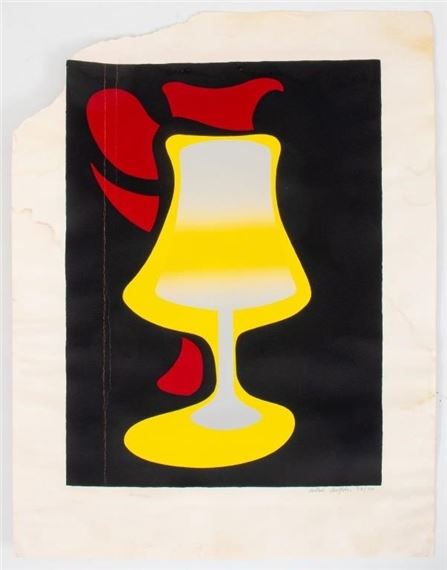 Patrick Caulfield | Patrick Caulfield Red Jug and Lamp Screenprint ...