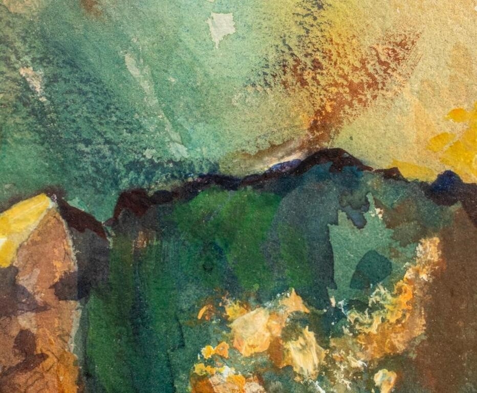 Lawrence Jerrold Gluck | Larry Jerrold Gluck Untitled Watercolor on ...