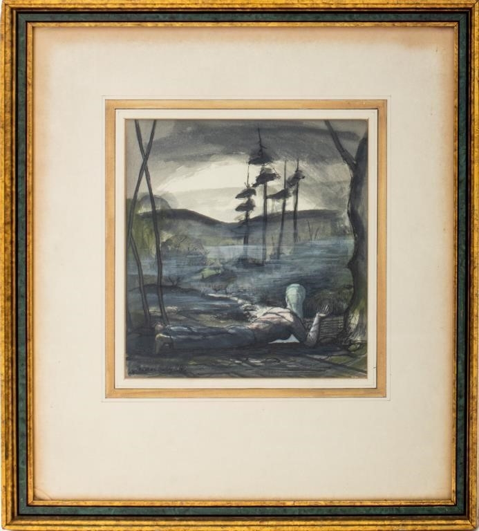 Thomas Reilly Dibble | Thomas Reilly Dibble Landscape Watercolor on ...
