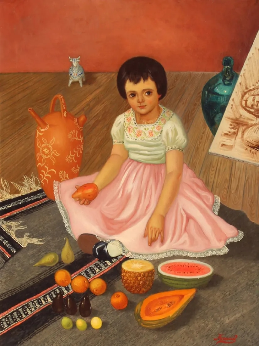 Horacio Rentería Rocha | NINA CON FRUTA | MutualArt