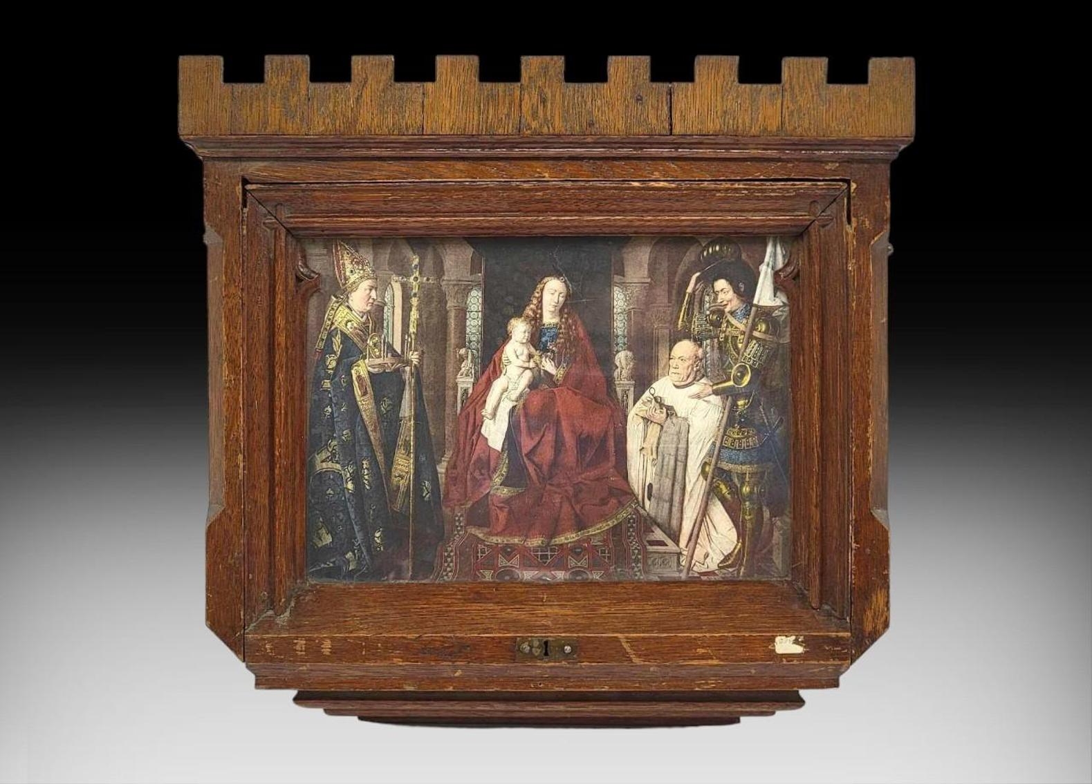 Jan Van Eyck | The Virgin and Child with Canon van der Paele. | MutualArt