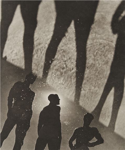Bruce Weber | Three Men in a Reflecting Pool (1989) | MutualArt
