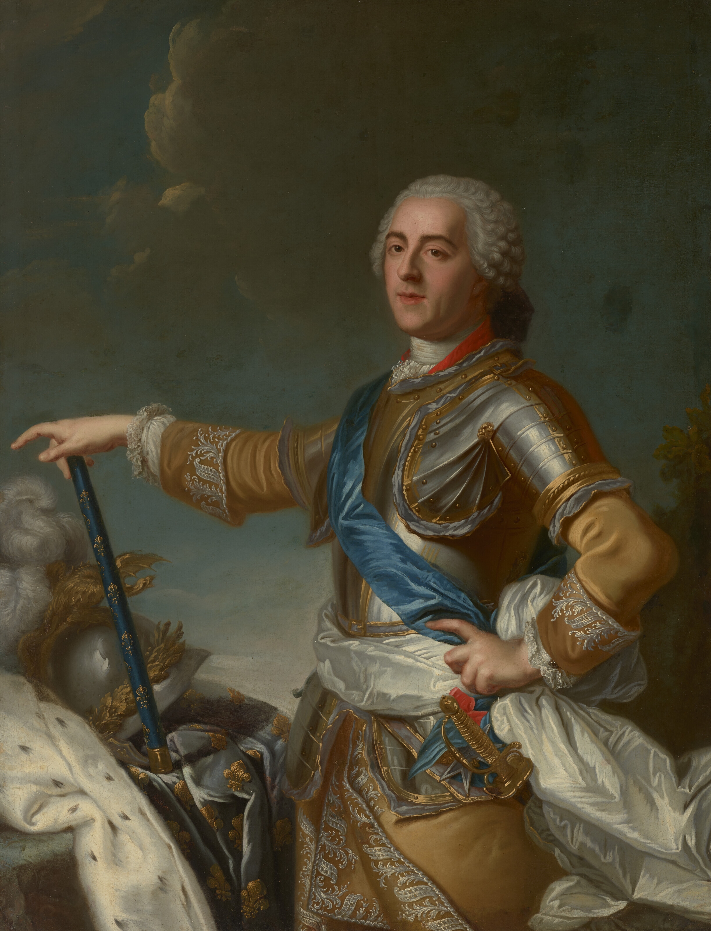 Jean Loo | Portrait of Louis XV, three-quarter-length | MutualArt