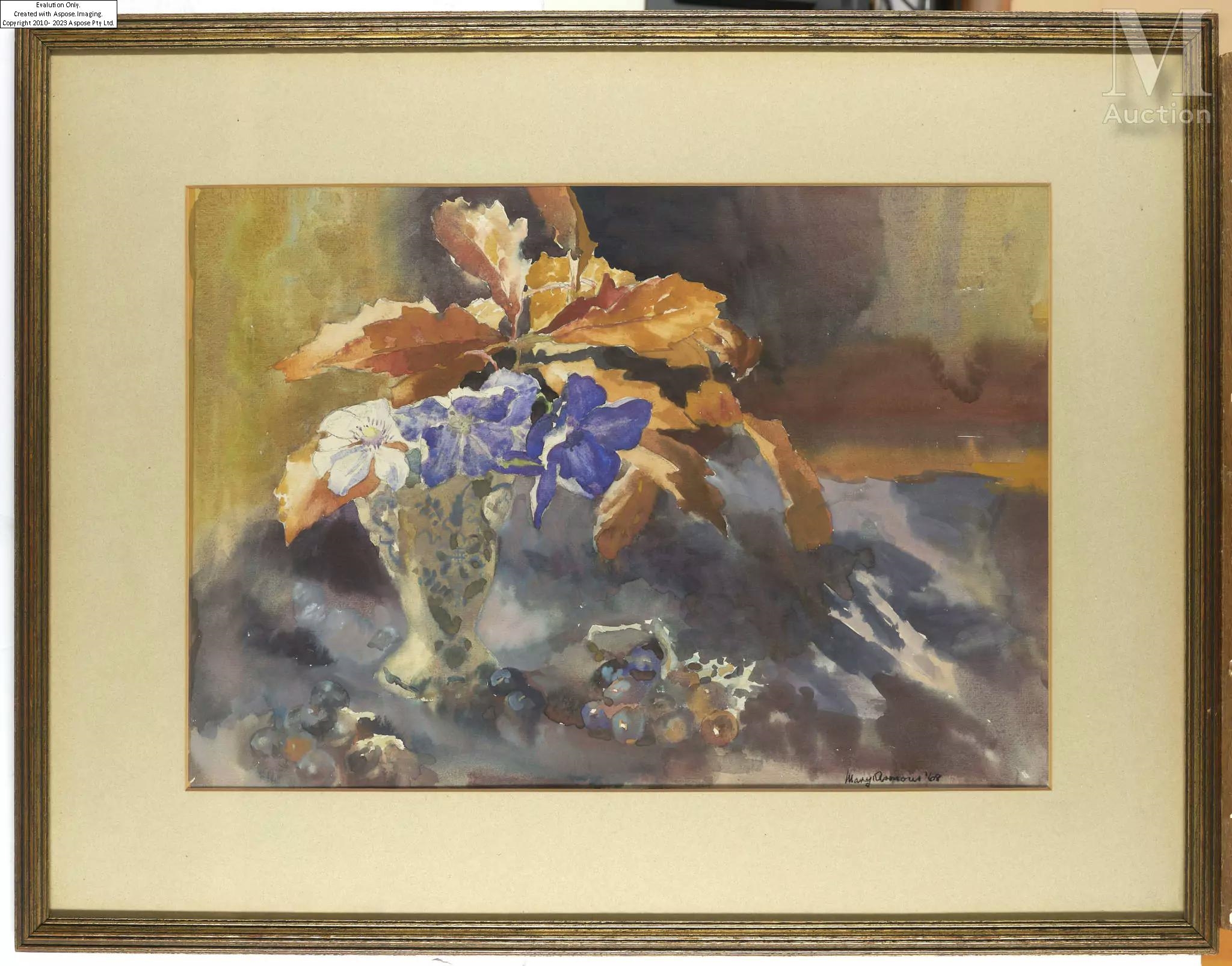 Mary Nicol Neill Armour | Feuilles de chêne et Clématites (1968 ...