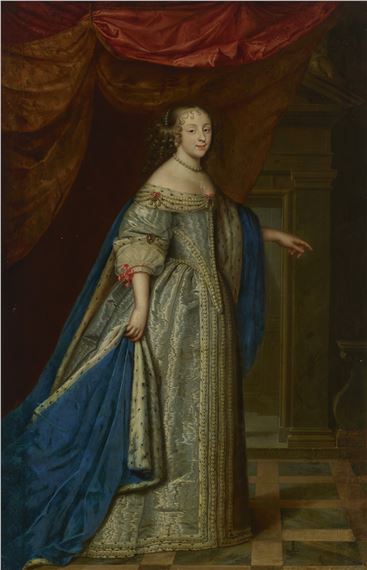 Charles Beaubrun | Portrait de Madame de Maintenon près d'un littoral ...