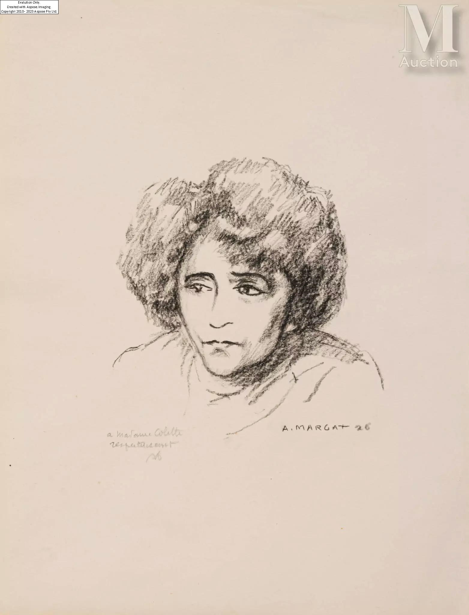 André Margat | Portrait de Colette (1903) | MutualArt