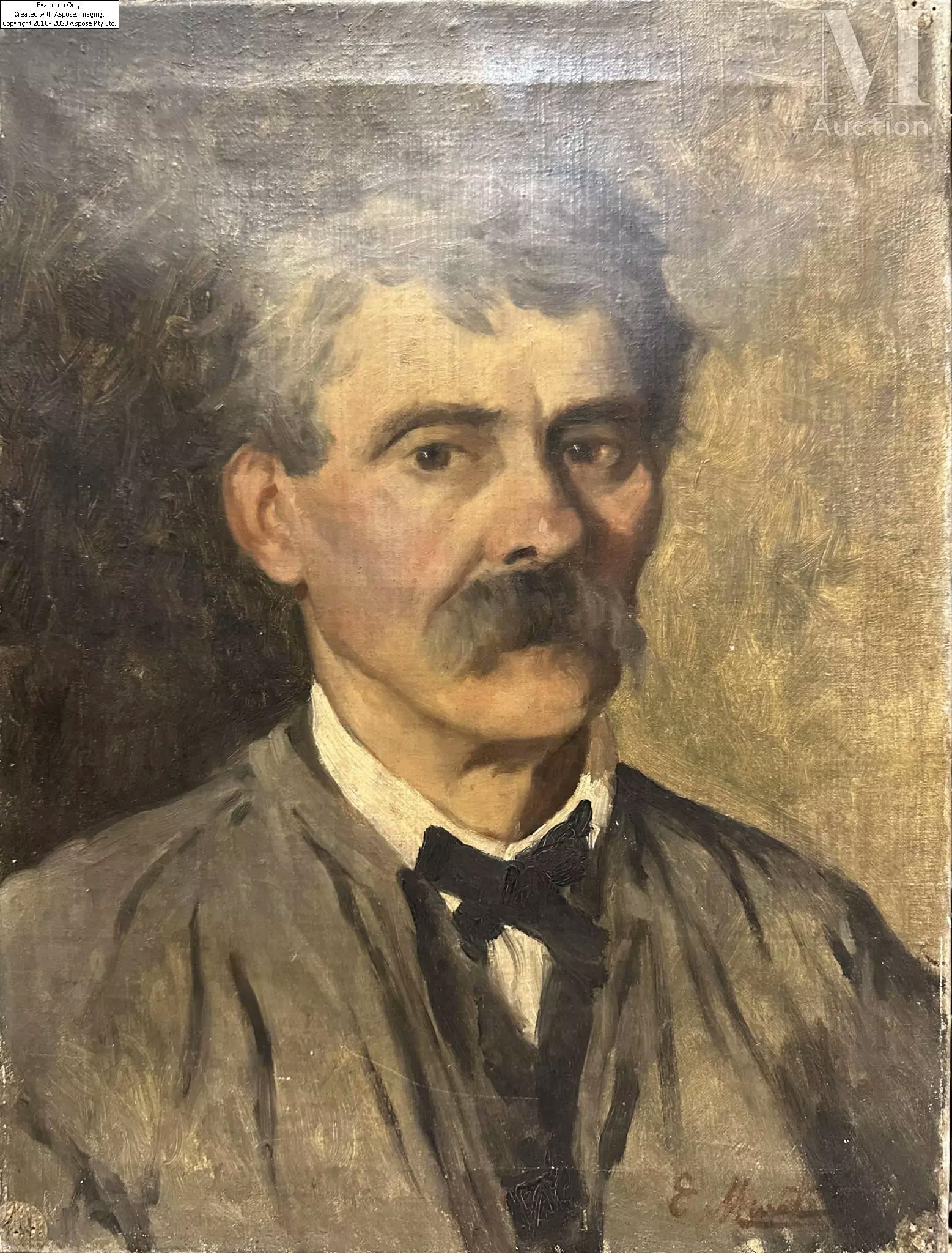 Emile-Louis Minet | Portrait d'homme | MutualArt