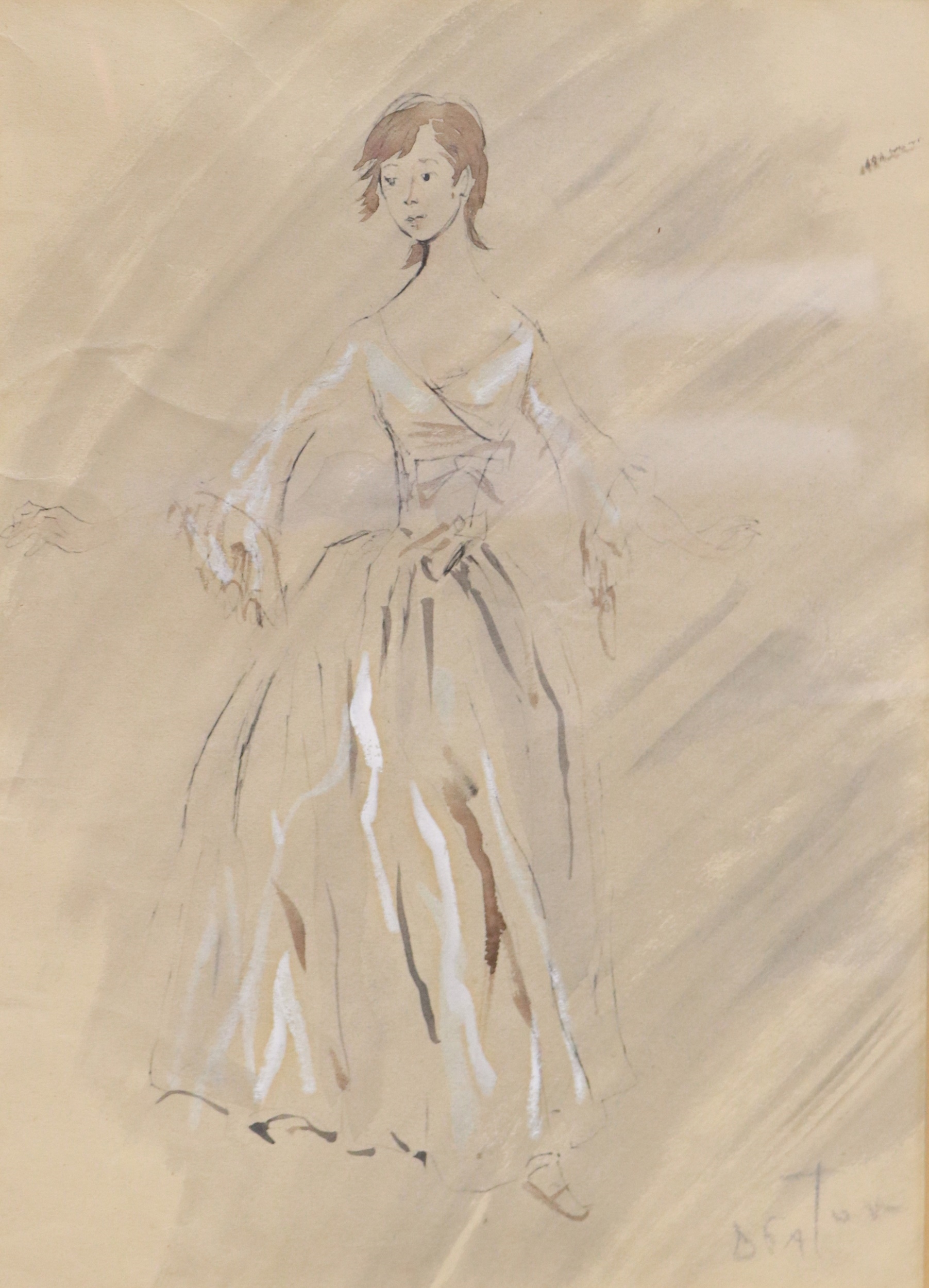 Cecil Beaton | A fashion sketch, | MutualArt
