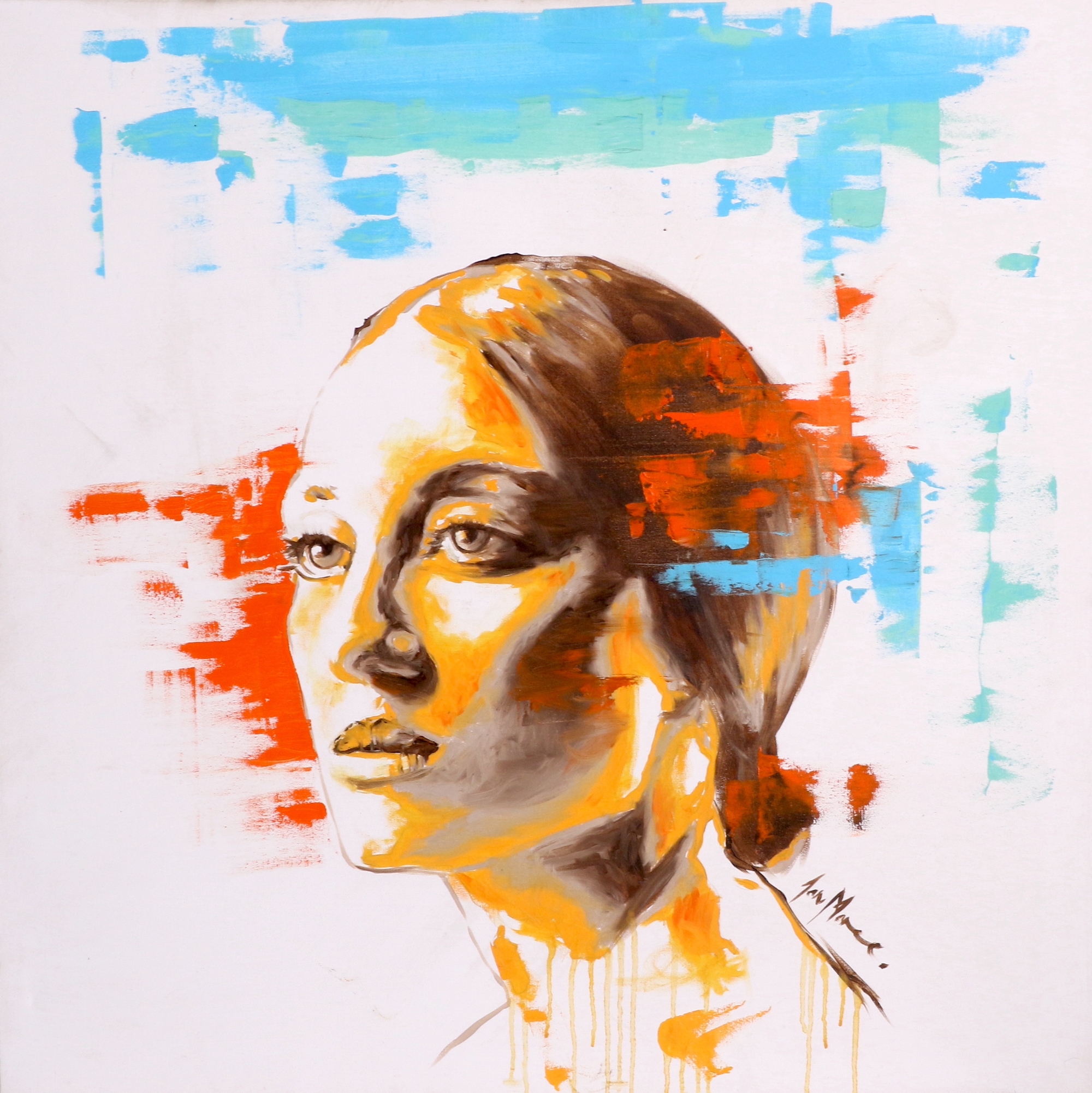 Jan Maree | on wooden mount depicting a woman | MutualArt