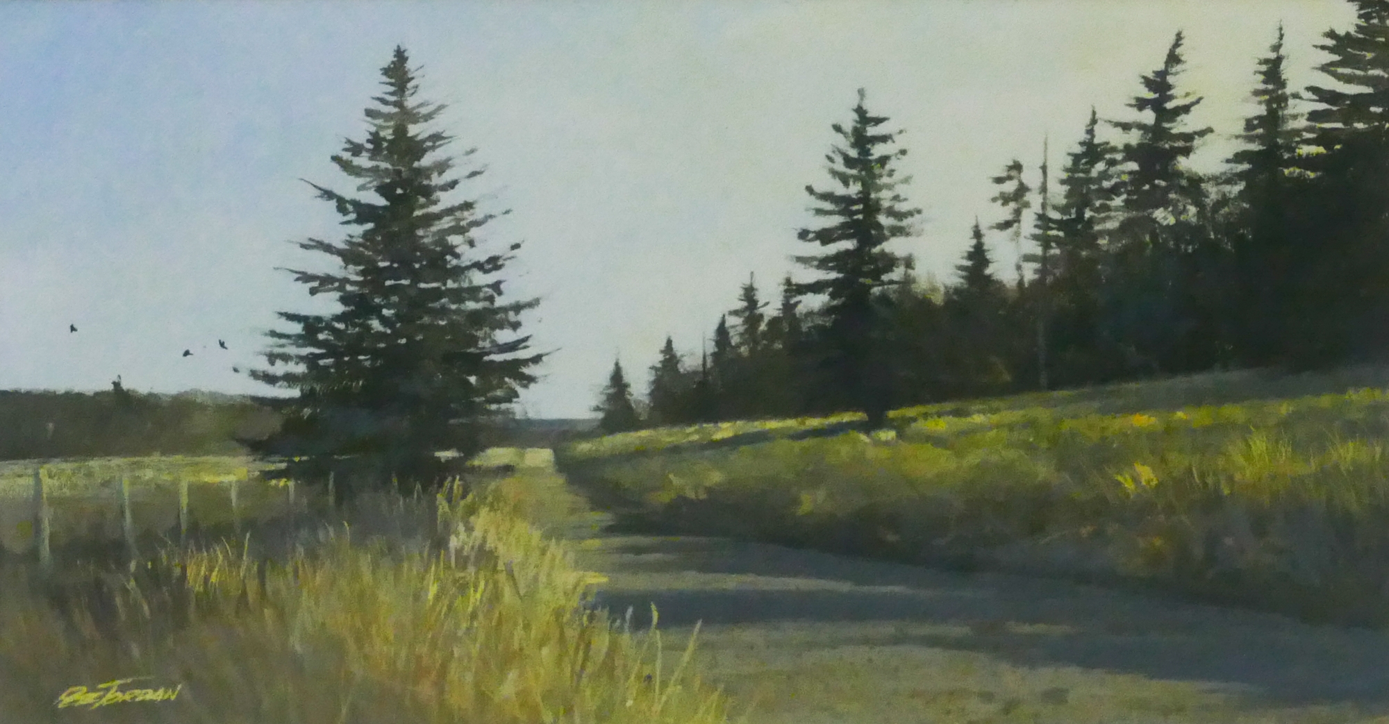 Pete Jordan | Pete Jordan ''Northwest Landscape'' Gouache Framed 12 ...