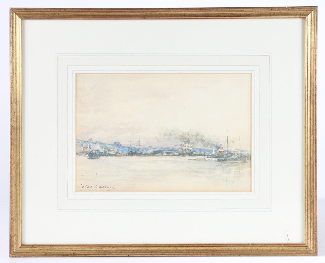 Jules Lessore | Harbour Scene | MutualArt