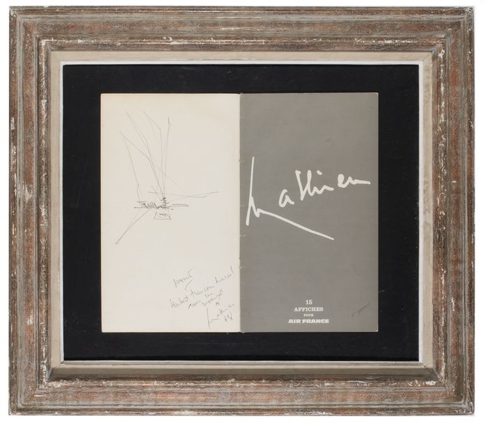 Georges Mathieu | Georges MATHIEU (1921-2012) Abstract composition ...