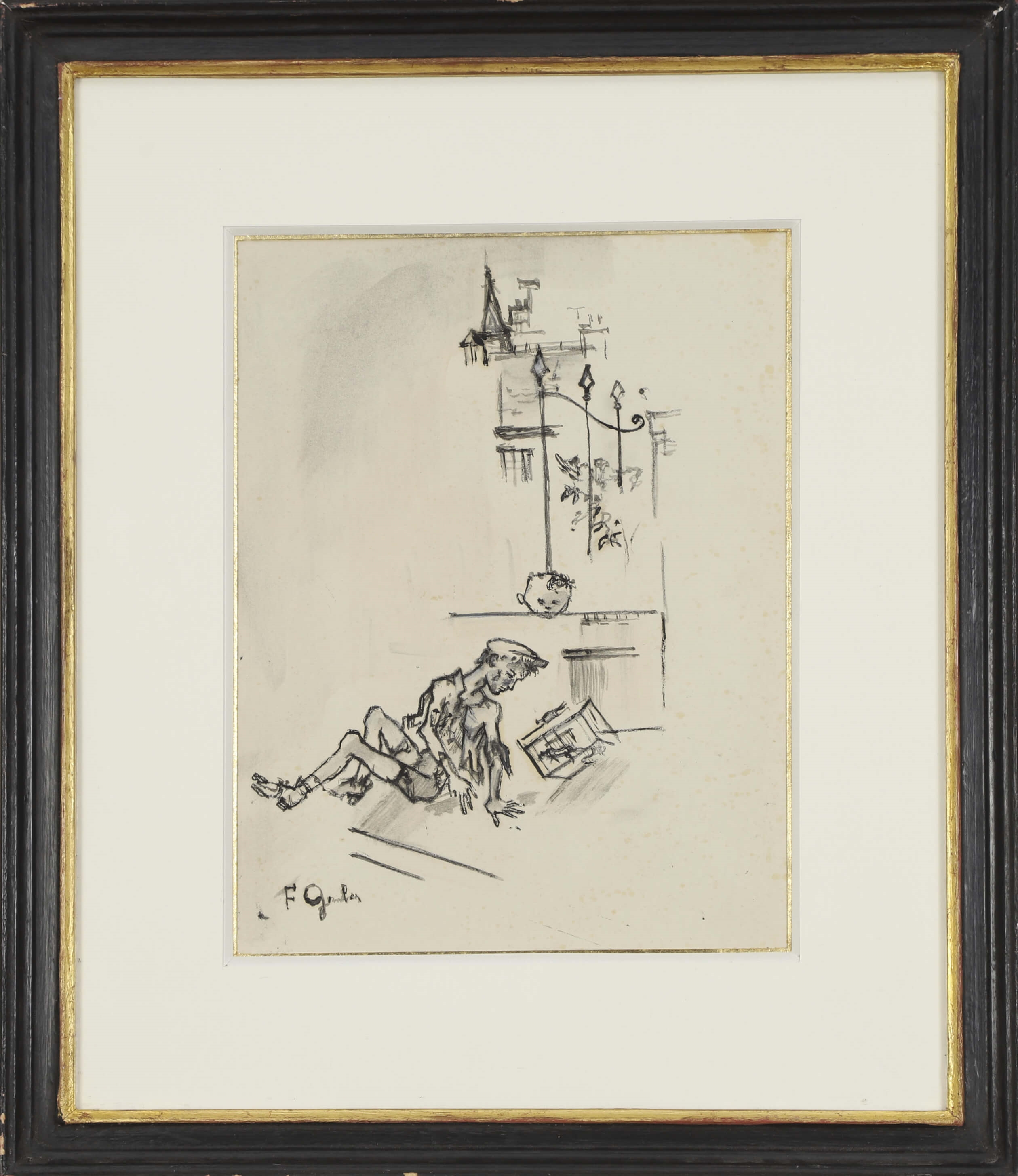 Francis Gruber | Dessin original pour le Spleen de Paris de Baudelaire ...