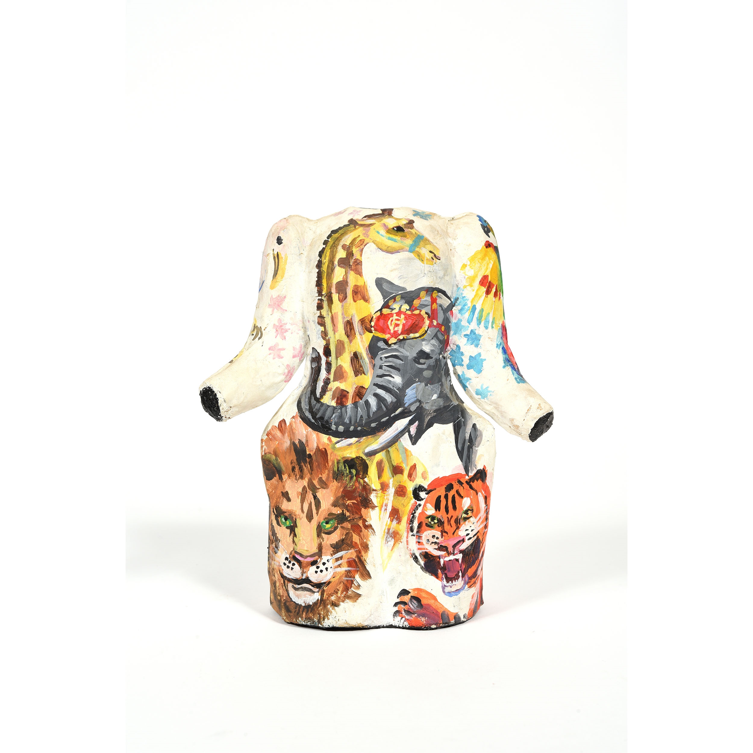 Elena Zaïka | Painted boiled cardboard circus costume (2007) | MutualArt